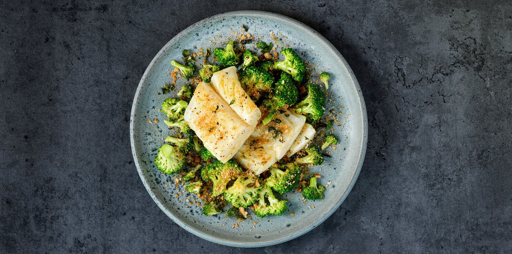 Norwegian Stockfish filet with broccoli and toasted breadcrumbs ...